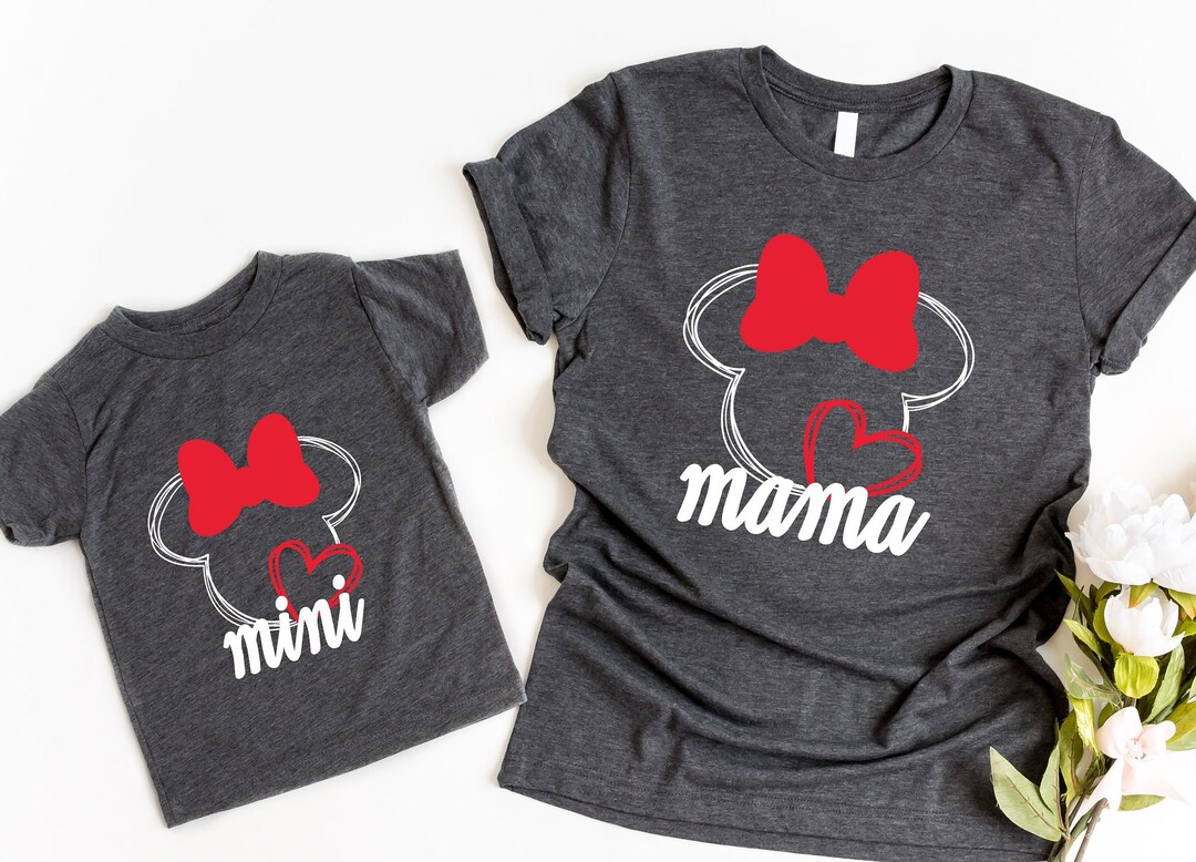 Minnie Mouse Mom and Mini Shirt: Matching Family Tees - Etsy