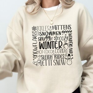 Let It Snow Sweatshirt, Cozy Season Sweatshirt, Freezing Season Shirt ...