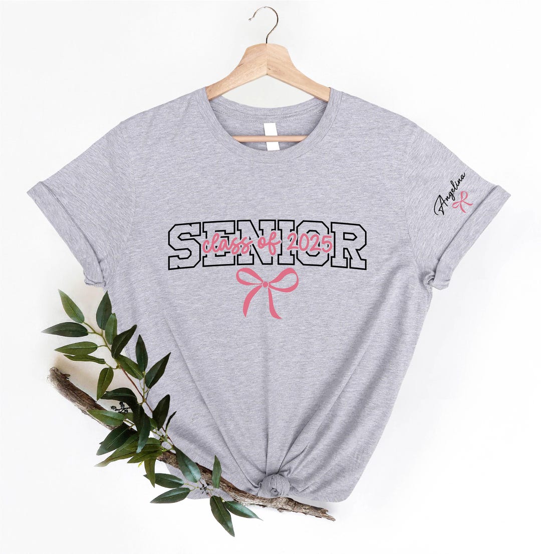 Customizable Senior Class of 2025 T-shirt With Personalized Names on ...