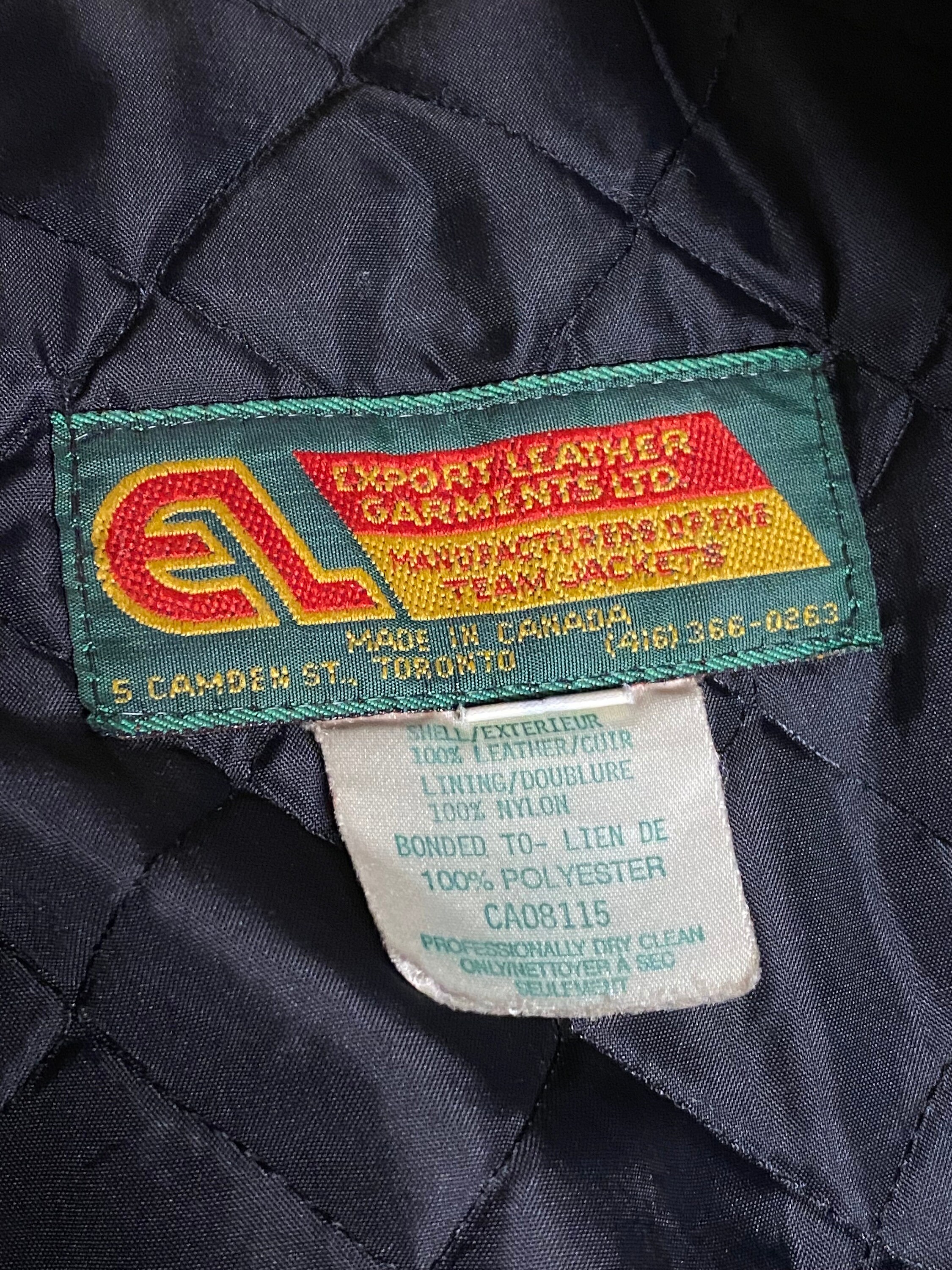 Vintage 80s University of Waterloo Letterman Varsity Leather Jacket - Etsy