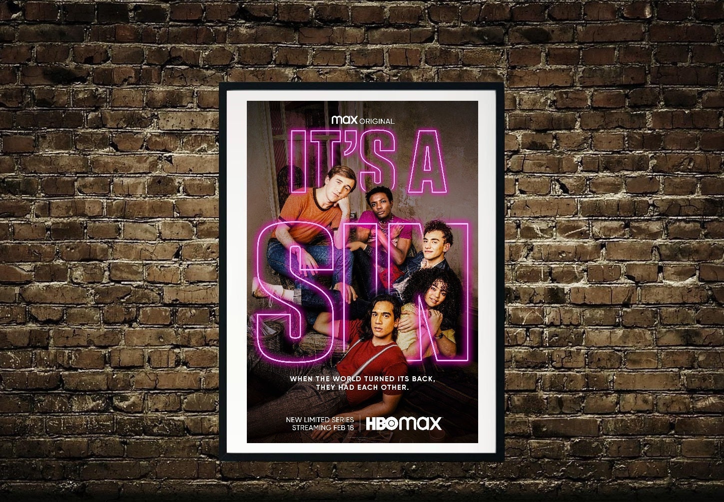 Music & Movie Posters Prints Art & Collectibles Its A Sin TV Series Art ...
