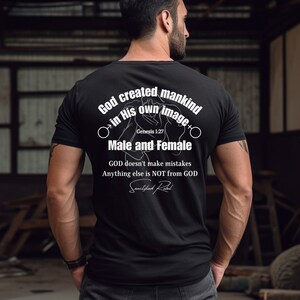 Sanctified Rebel 'male and Female' Christian Shirt, Christian Clothing ...