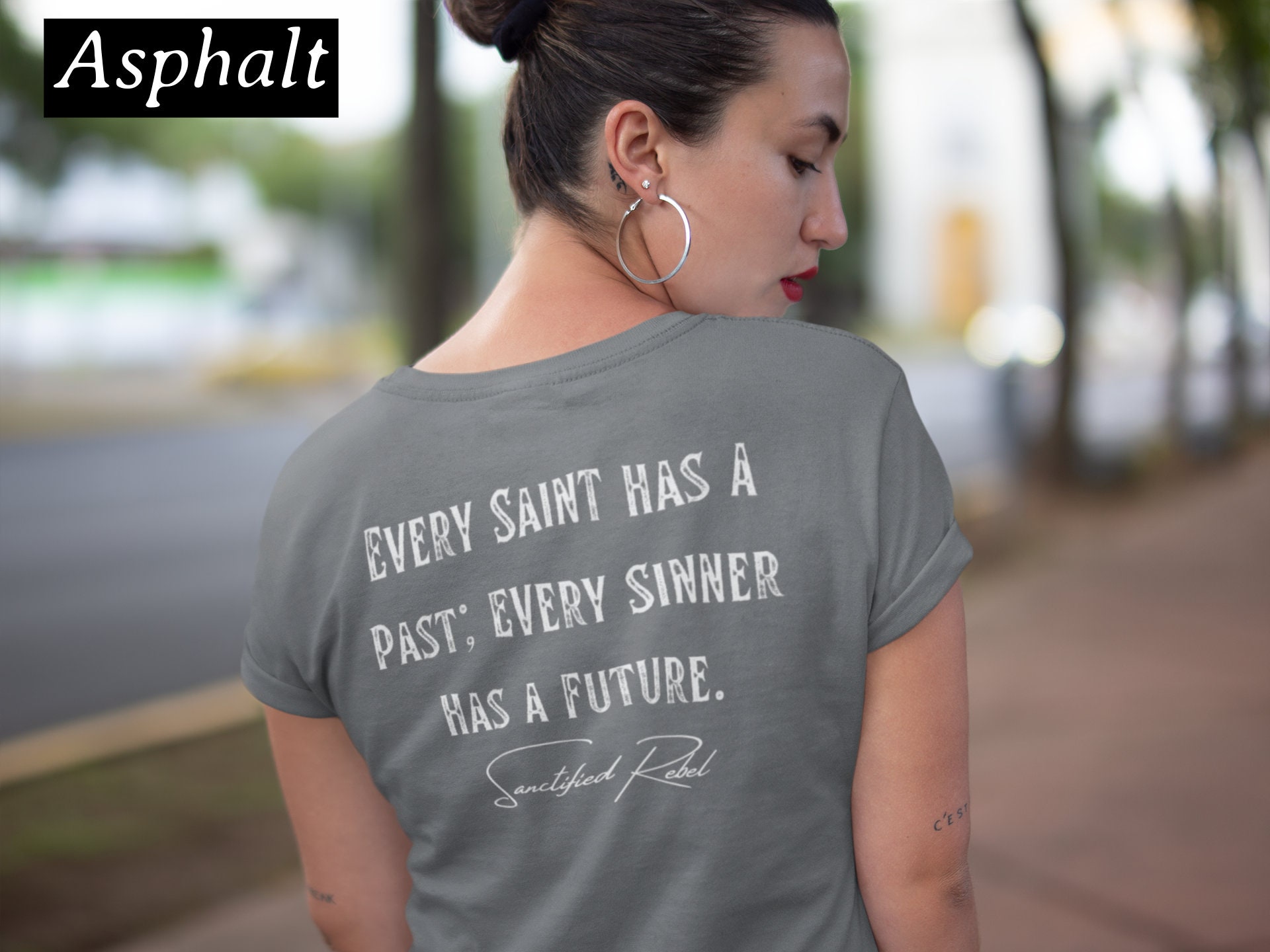 Sanctified Rebel Christian Tee, Bible Verse Shirt - Etsy