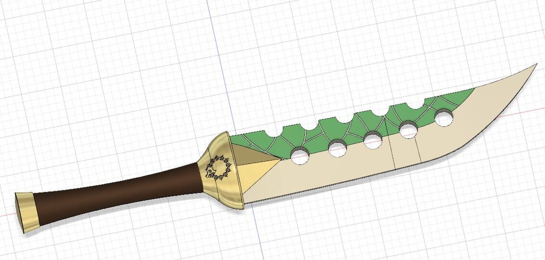 Lostvayne - Sword of Meliodas - Seven Deadly Sins Sword - STL Files for ...