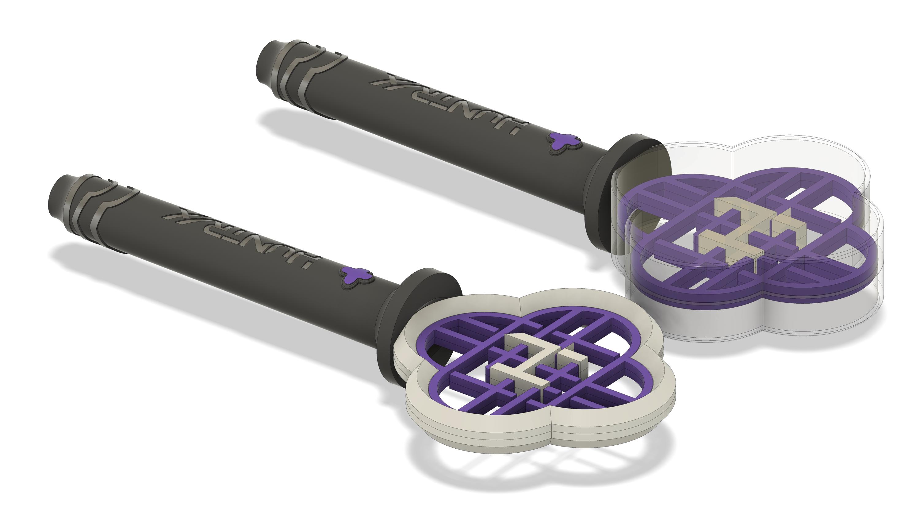 Huntrix Light Stick - Fanmade Kpop Demon Hunters | 2 Versions | 3D ...