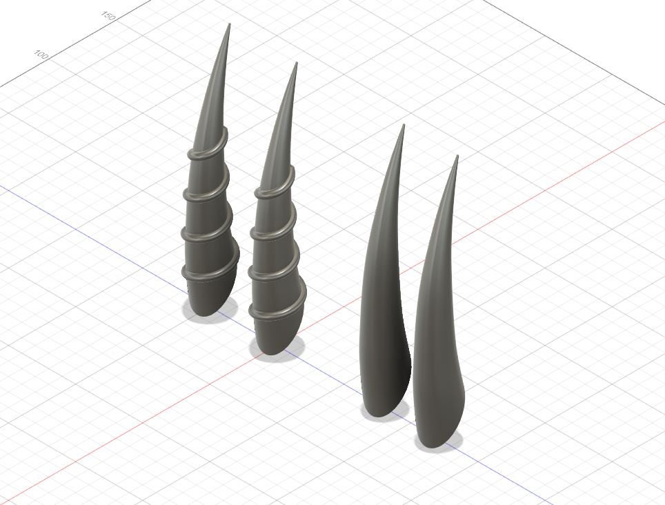 Shuten & Ibaraki Fate Horns STL Files for 3D Printing - Etsy