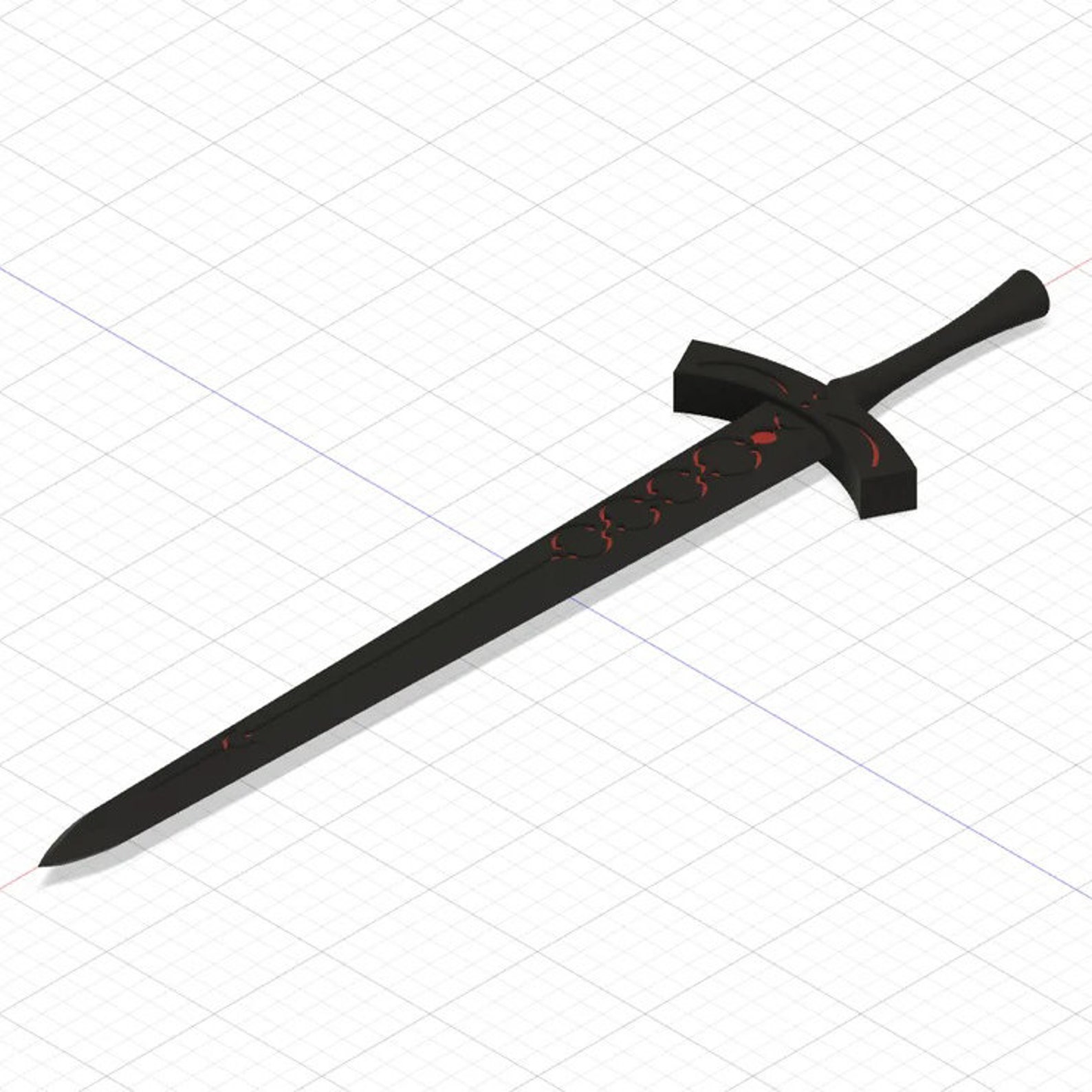 Excalibur Morgan - Fate - Sword - Saber Alter - STL Files for 3D ...