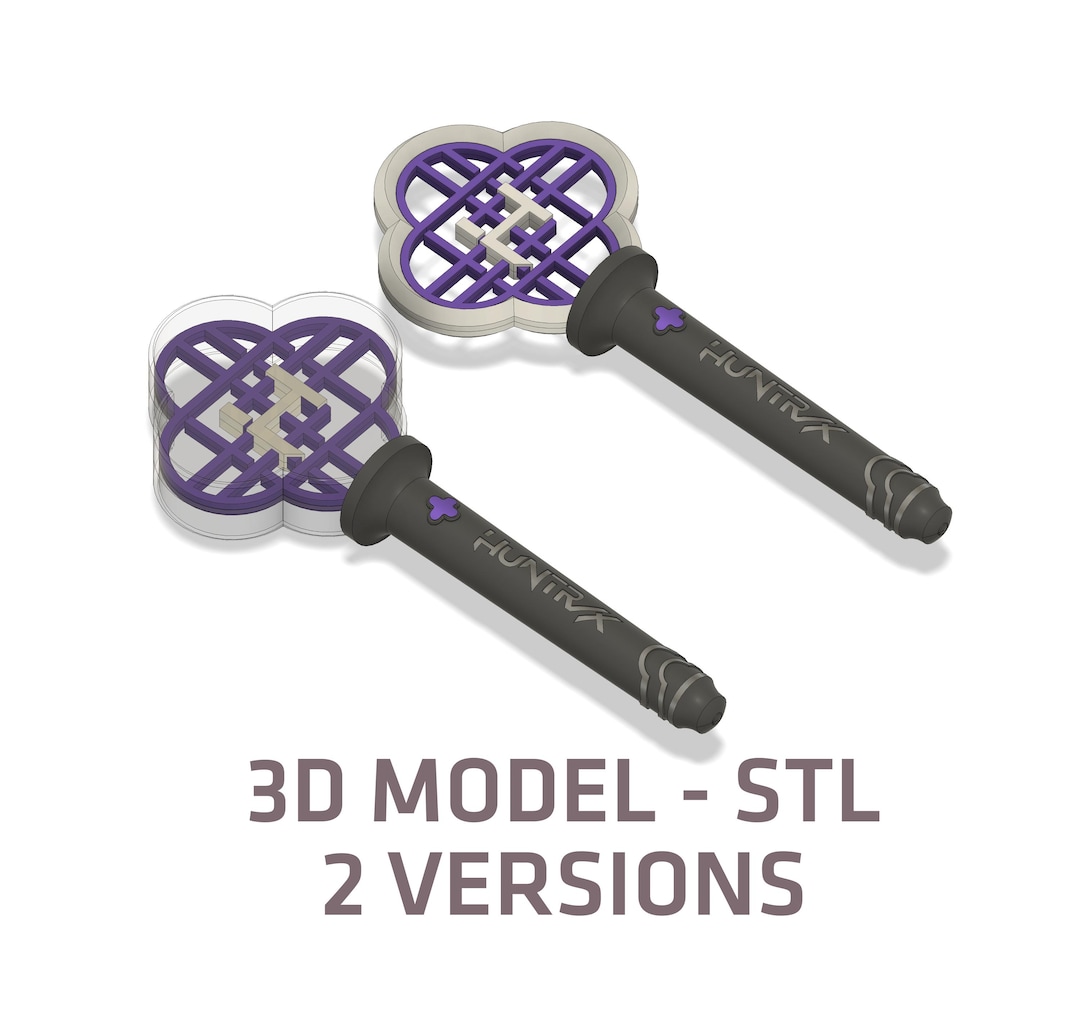 Huntrix Light Stick - Fanmade Kpop Demon Hunters | 2 Versions | 3D ...