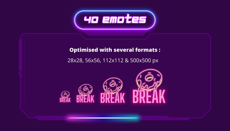Pack 40 Neon Pink Emotes PNG – Twitch, Discord, Youtube ...