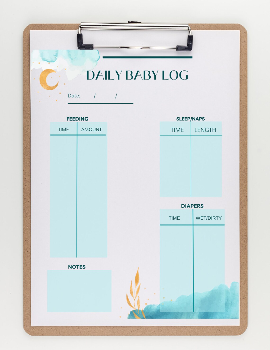 Daily Baby Log, Pumping Log, Breastfeeding, New Baby Log, Pumping, Baby ...