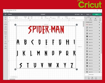 Spiderman Letters and Number Svg - Etsy Australia