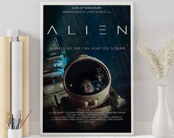 Minimalist Alien Wall Art - Etsy