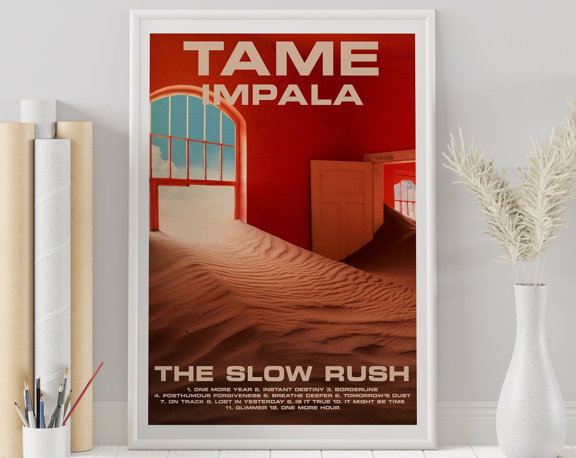Tame Impala Poster, The Slow Rush Poster, The Slow Rush Album Cover ...