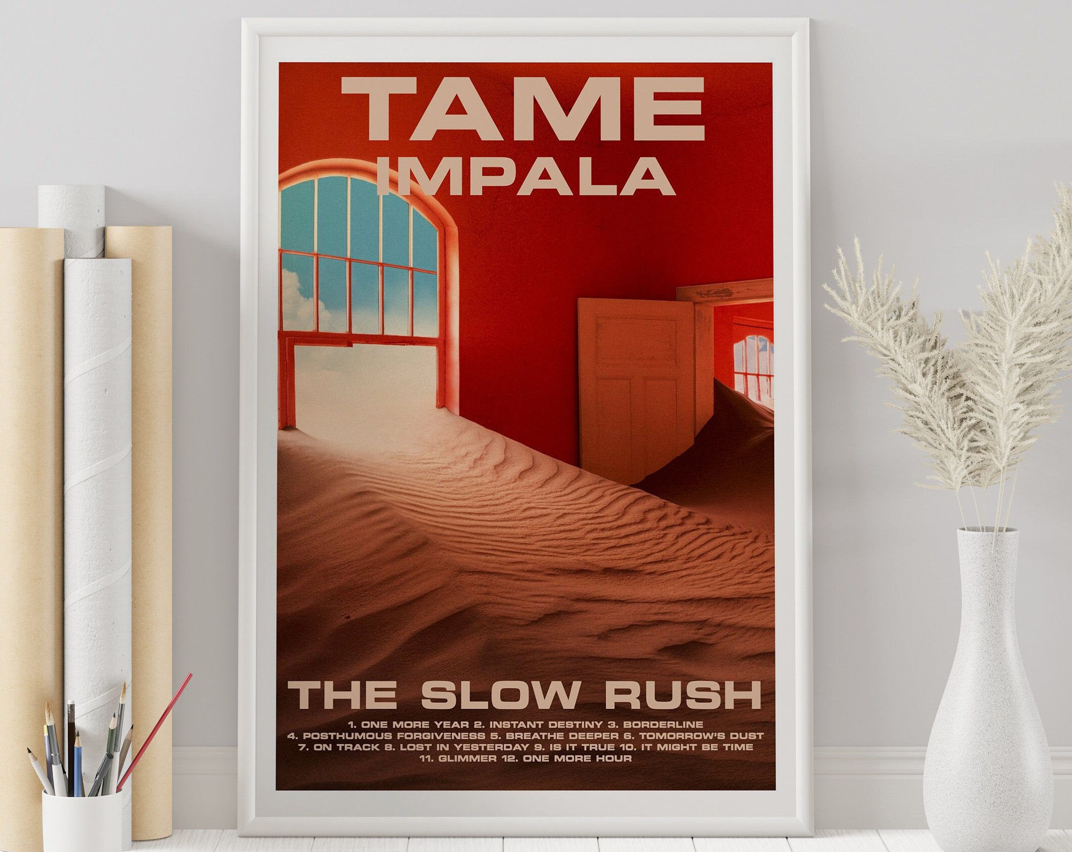 Tame Impala Poster, The Slow Rush Poster, The Slow Rush Album Cover ...