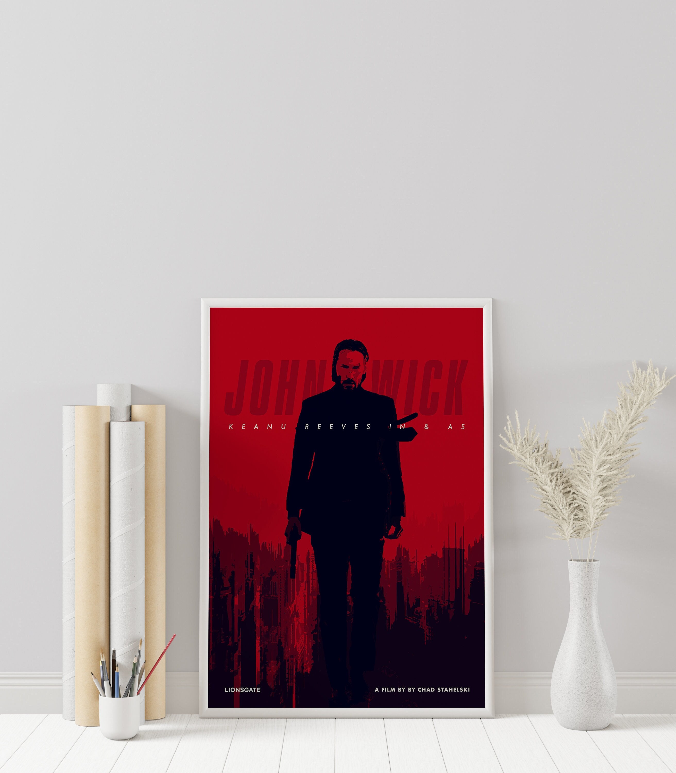 John Wick Poster - Keanu Reeves - Minimalist Movie Poster