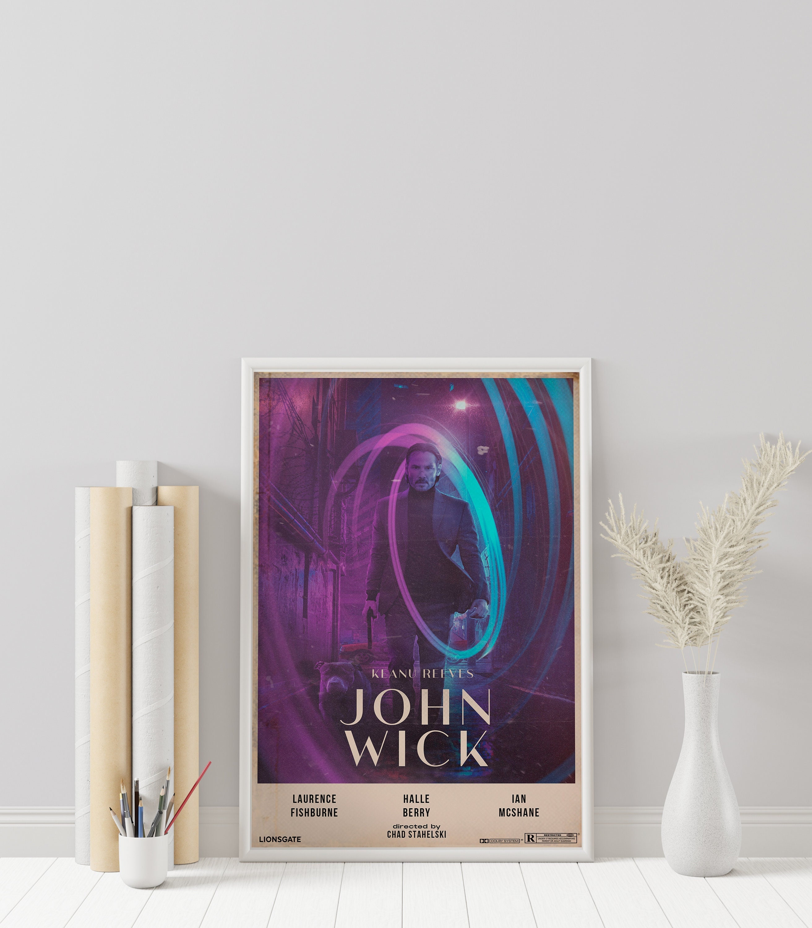 John Wick Poster - Keanu Reeves - Minimalist Movie Poster