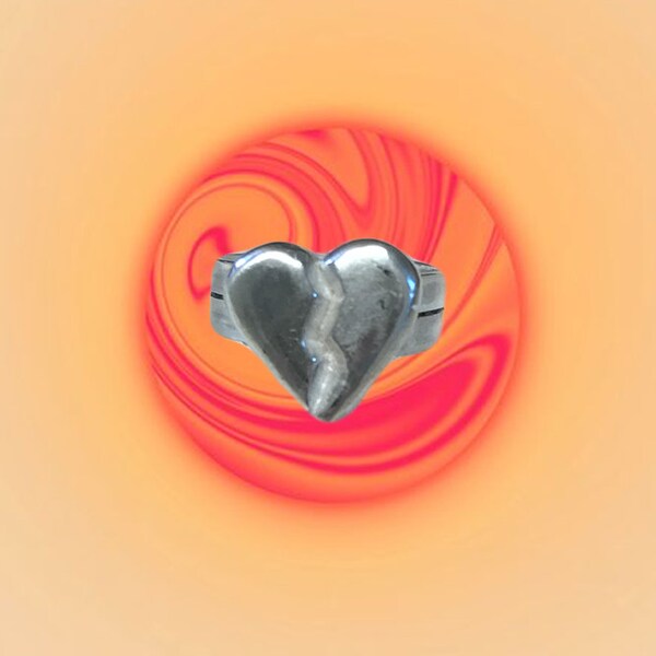 Broken Heart Ring - Etsy