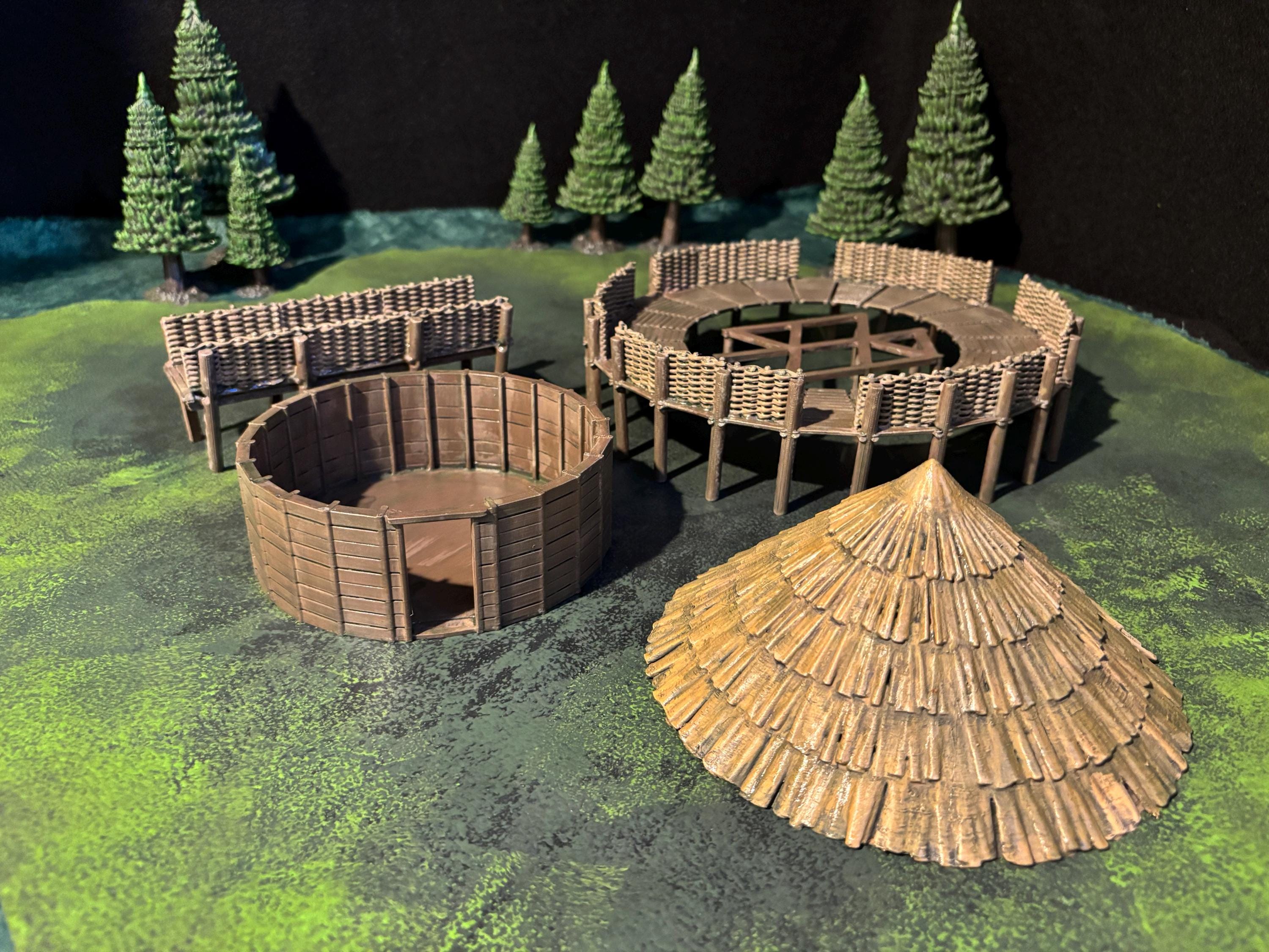 28mm Stilted Hut With Walkways - Etsy
