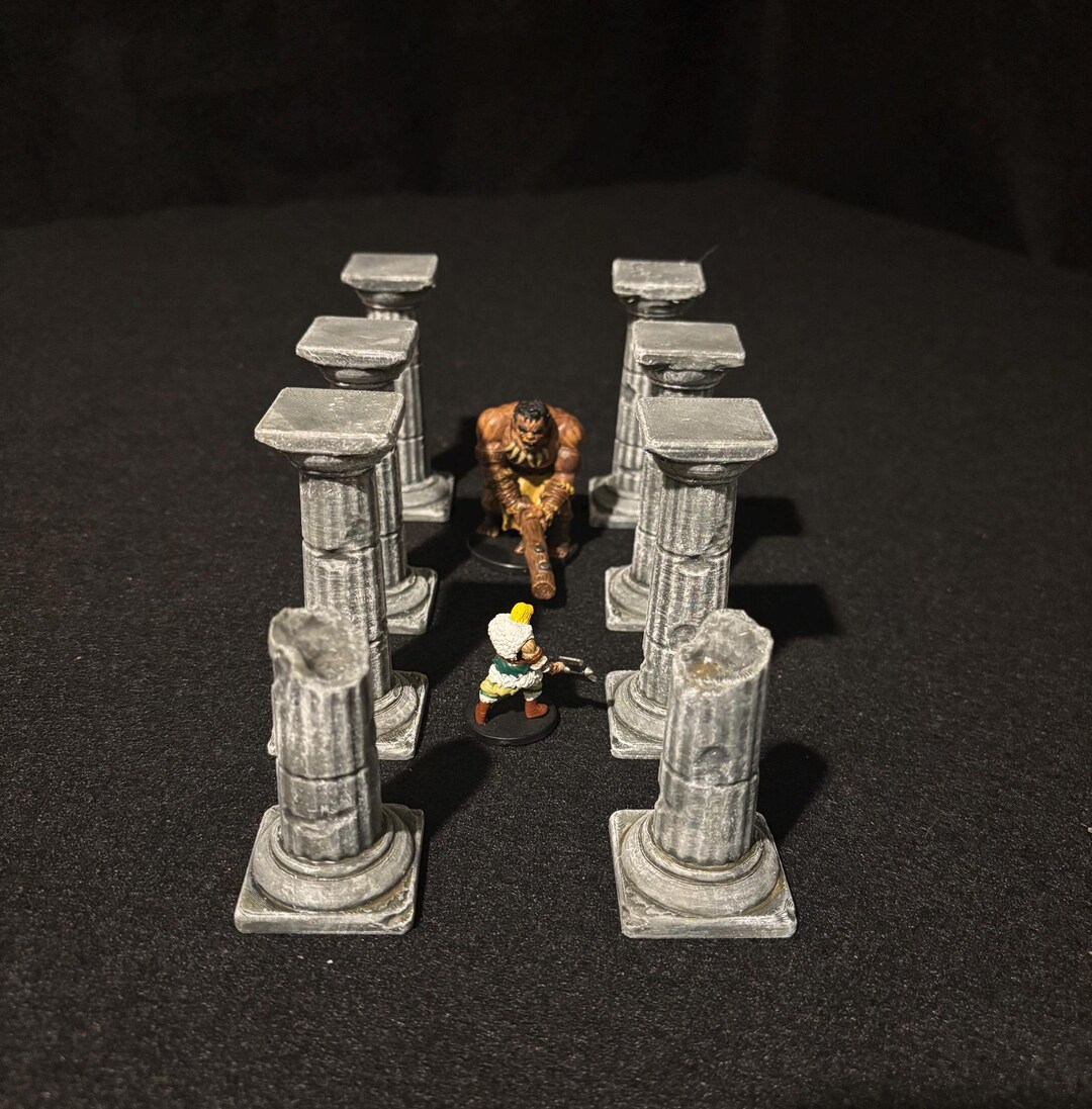Ruined Pillar Scatter Terrain Set - Etsy