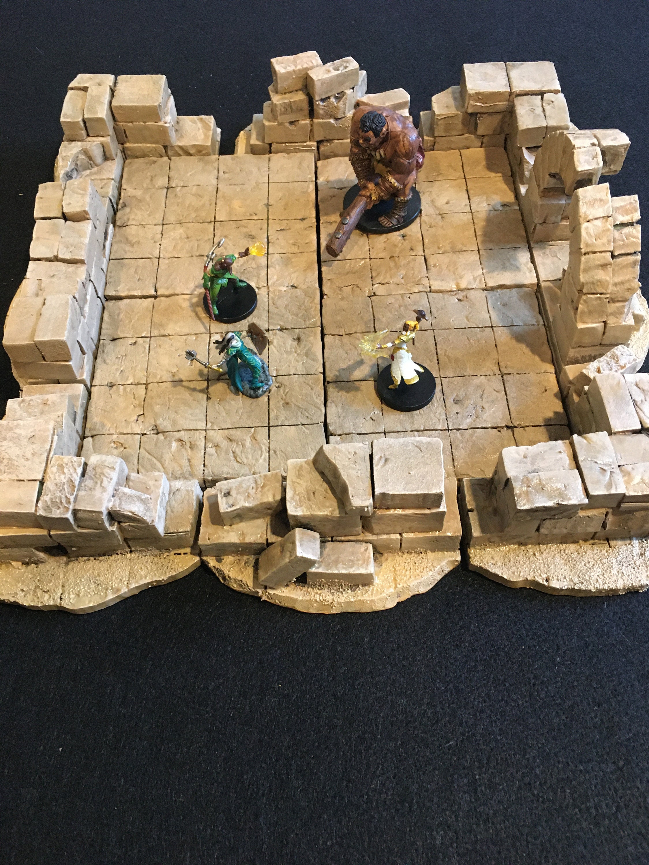 Modular Dungeon Tile desert Ruins Basic Set - Etsy