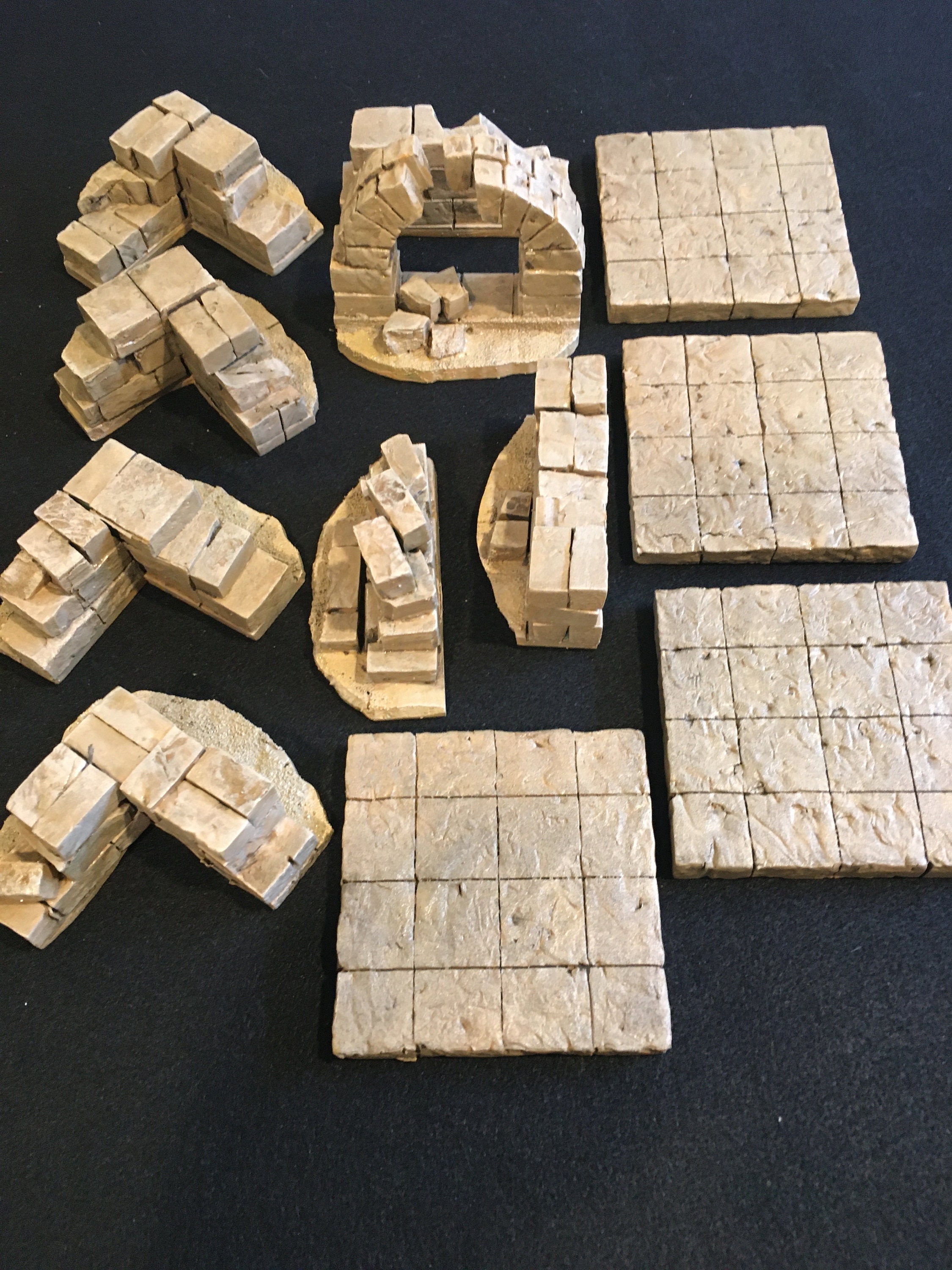 Modular Dungeon Tile desert Ruins Basic Set - Etsy