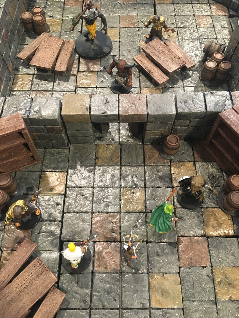 Jumbo Dungeon Tile Modular Set - Etsy