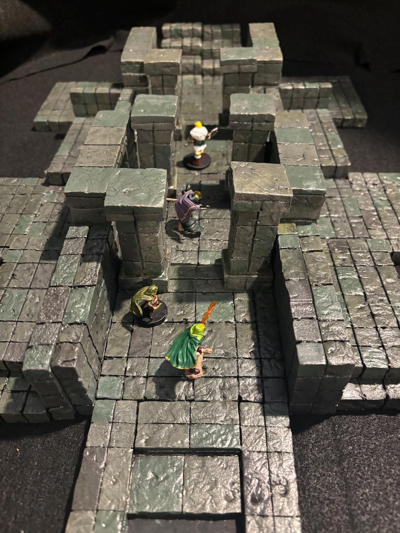 Jungle Ruins Doors, Pillars, and Stairs Modular Dungeon Tile - Etsy