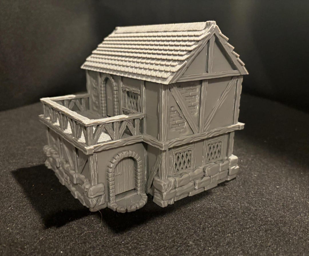 Medieval Fantasy Two-story Commoner House - Etsy