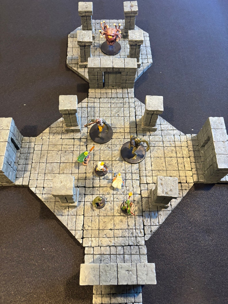 Doors, Pillars, and Stairs Modular Dungeon Tile quetzalcoatl - Etsy