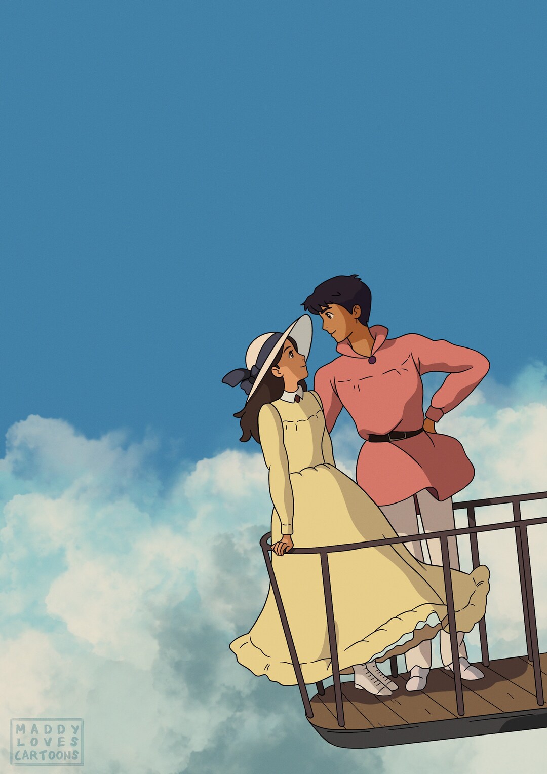 Custom Anime Portrait Digital Anime Commission Couple Anniversary Gift ...