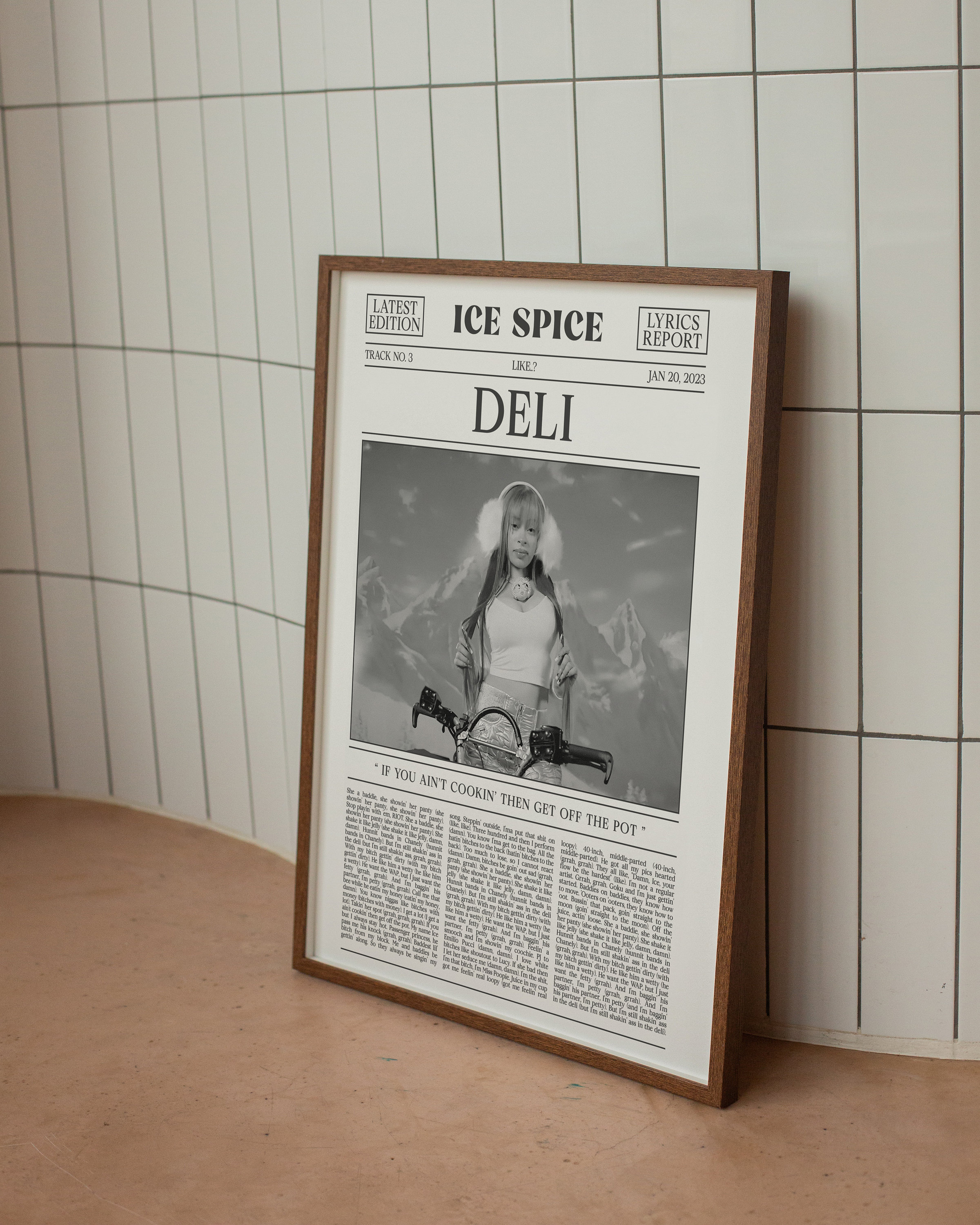 Affiche De Musique De Rappeur Américain Ice Spice Poster vendu par Doe ...