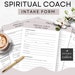 Spiritual Coach Intake Form Canva Template, Client Onboarding, Customer ...
