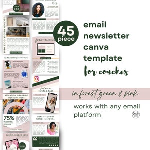 Canva Email Template Bundle: Canva Template for Email - Etsy