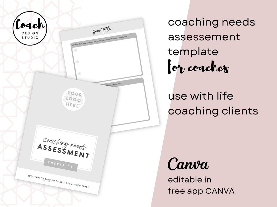 Coaching Needs Assessment Canva Template for Coaches Digital - Etsy