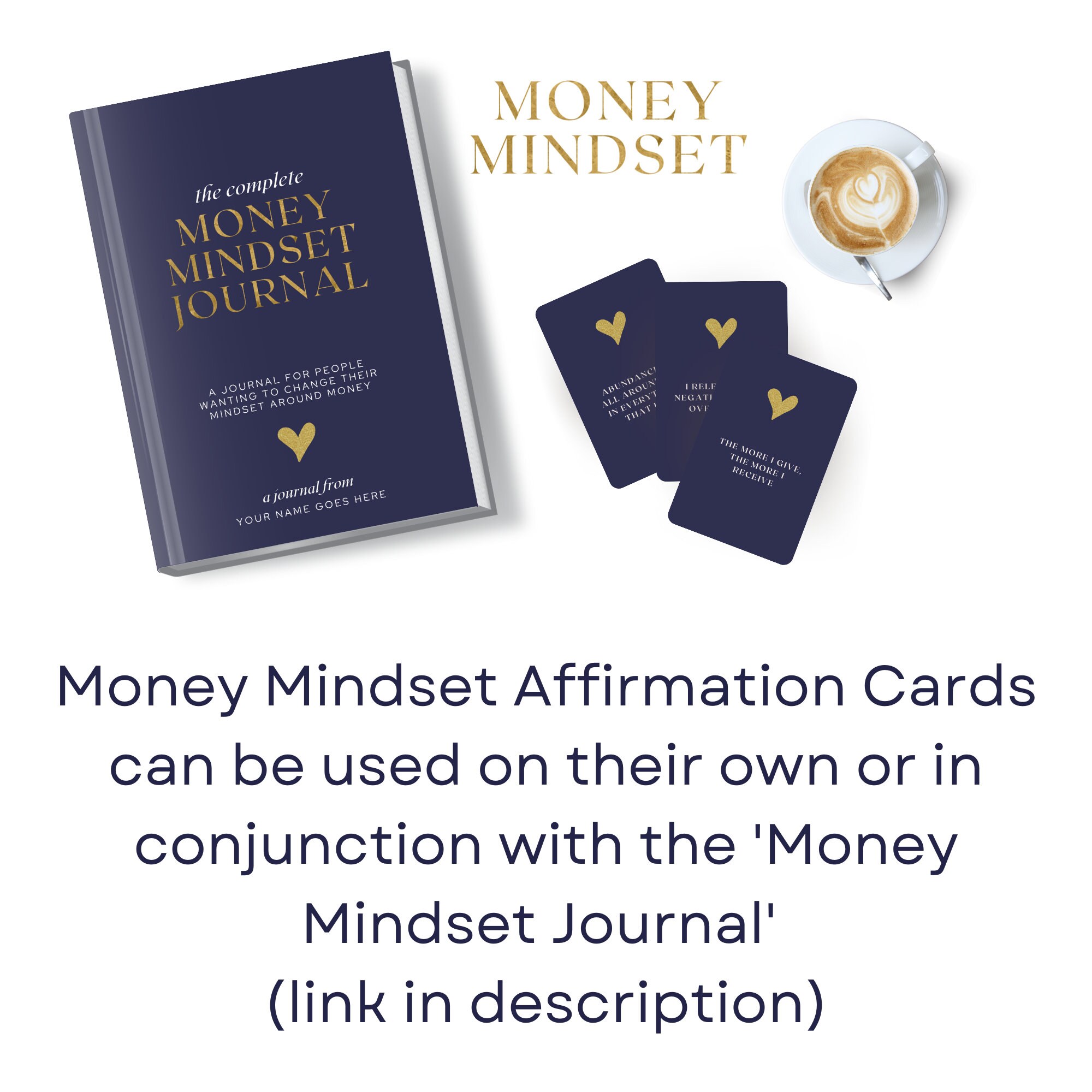 Affirmation Cards Printable - Money Mindset, Lead Magnet, Canva ...
