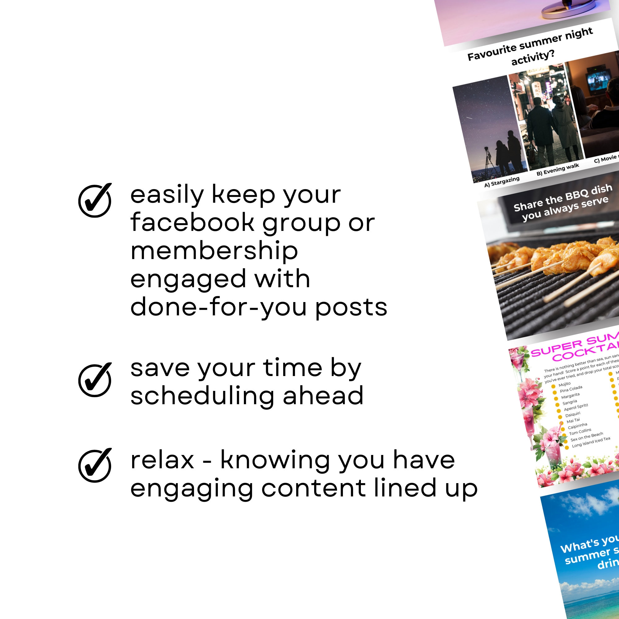 July Facebook Group Engagement Posts 2024, Membership Engagement Posts ...