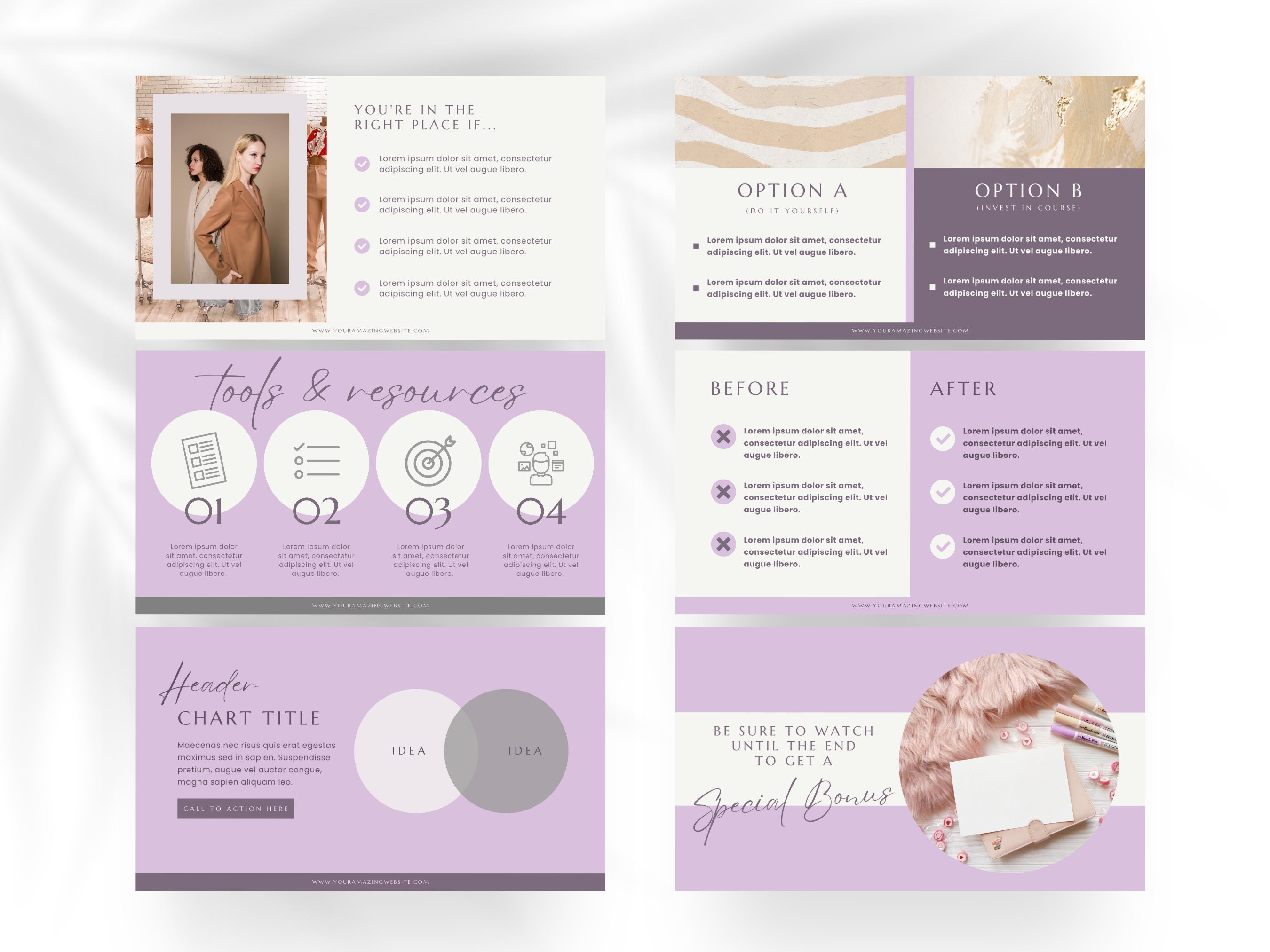 Webinar Template & Slide Deck Template Canva Course - Etsy