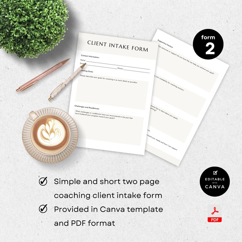 Coaching Client Intake Form Template Bundle, Onboarding Form Google ...