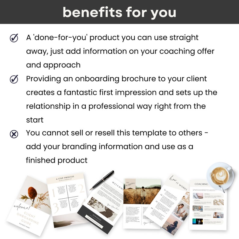 Coaching Client Onboarding Canva Template, Welcome Packet for New ...