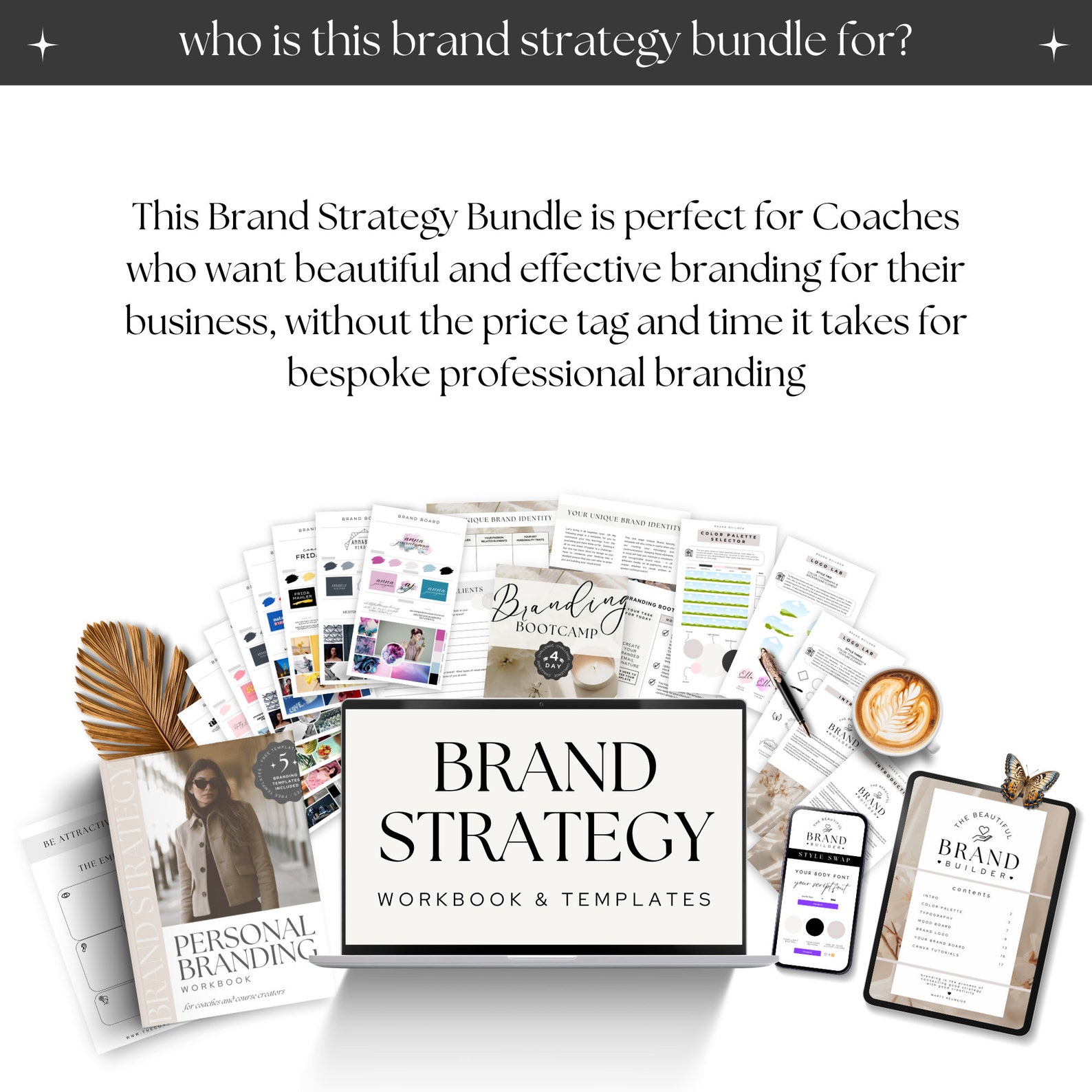 Personal Branding Kit for Coaches, Visual Brand DIY Bundle Strategy ...