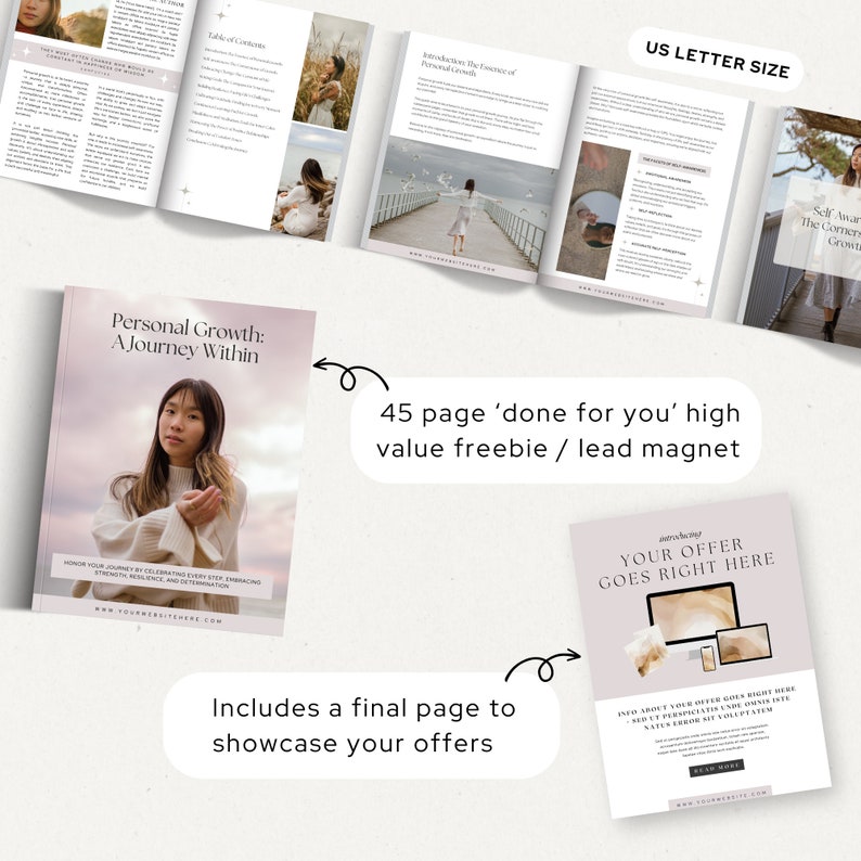 Freebie and Welcome Sequence Canva Template Bundle for Coaches ...