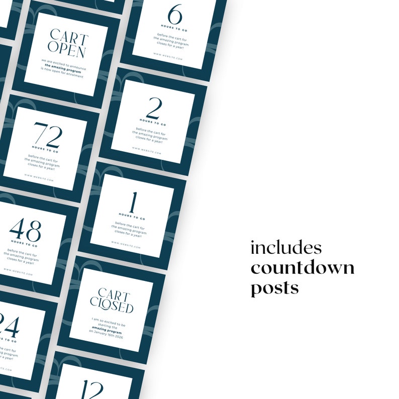 Insta Posts for Course Creators Canva Template Digital Entrepreneur ...