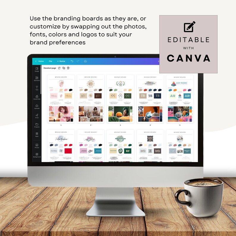 Personal Branding Kit With Logo Design, Mood Board, Color Palette With ...