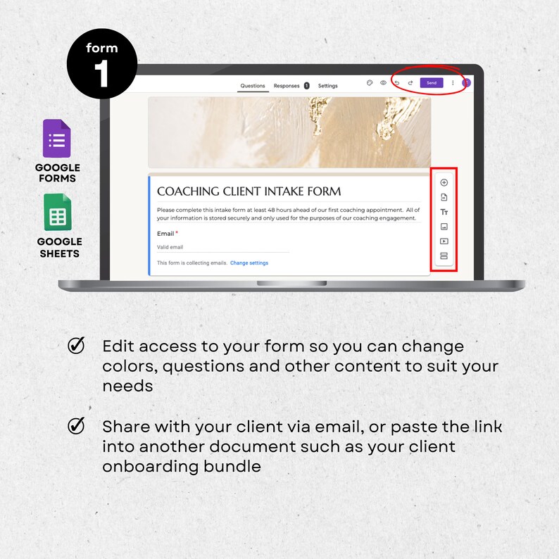 Coaching Client Intake Form Template Bundle, Onboarding Form Google ...