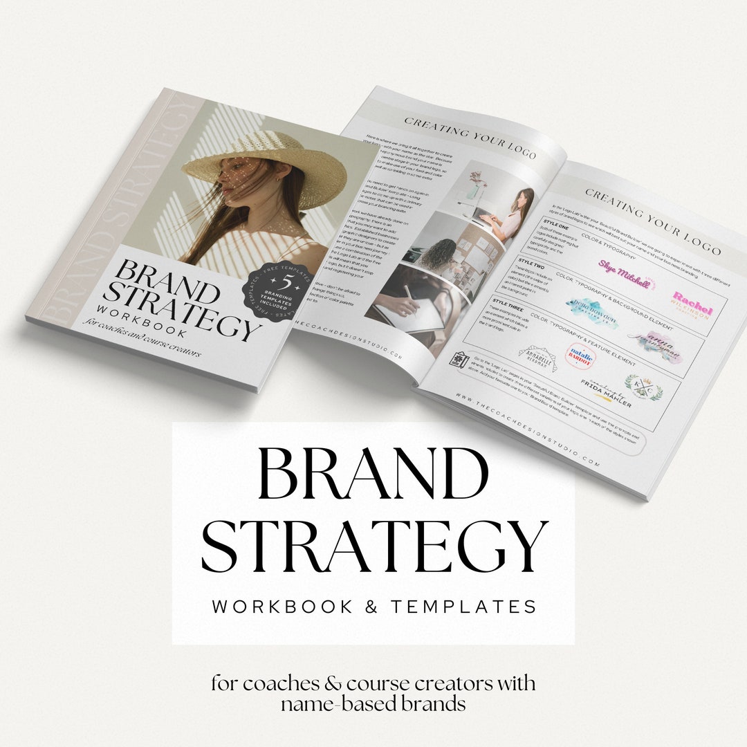 Branding Strategy Workbook for Coaches and Course Creators, Visual ...