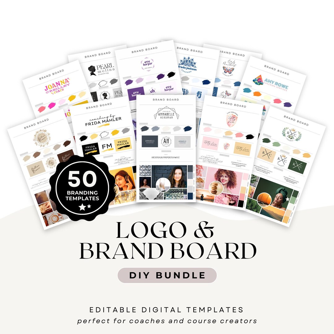 Brand Board and Logo, Personal Branding Kit for Coaches & Course ...
