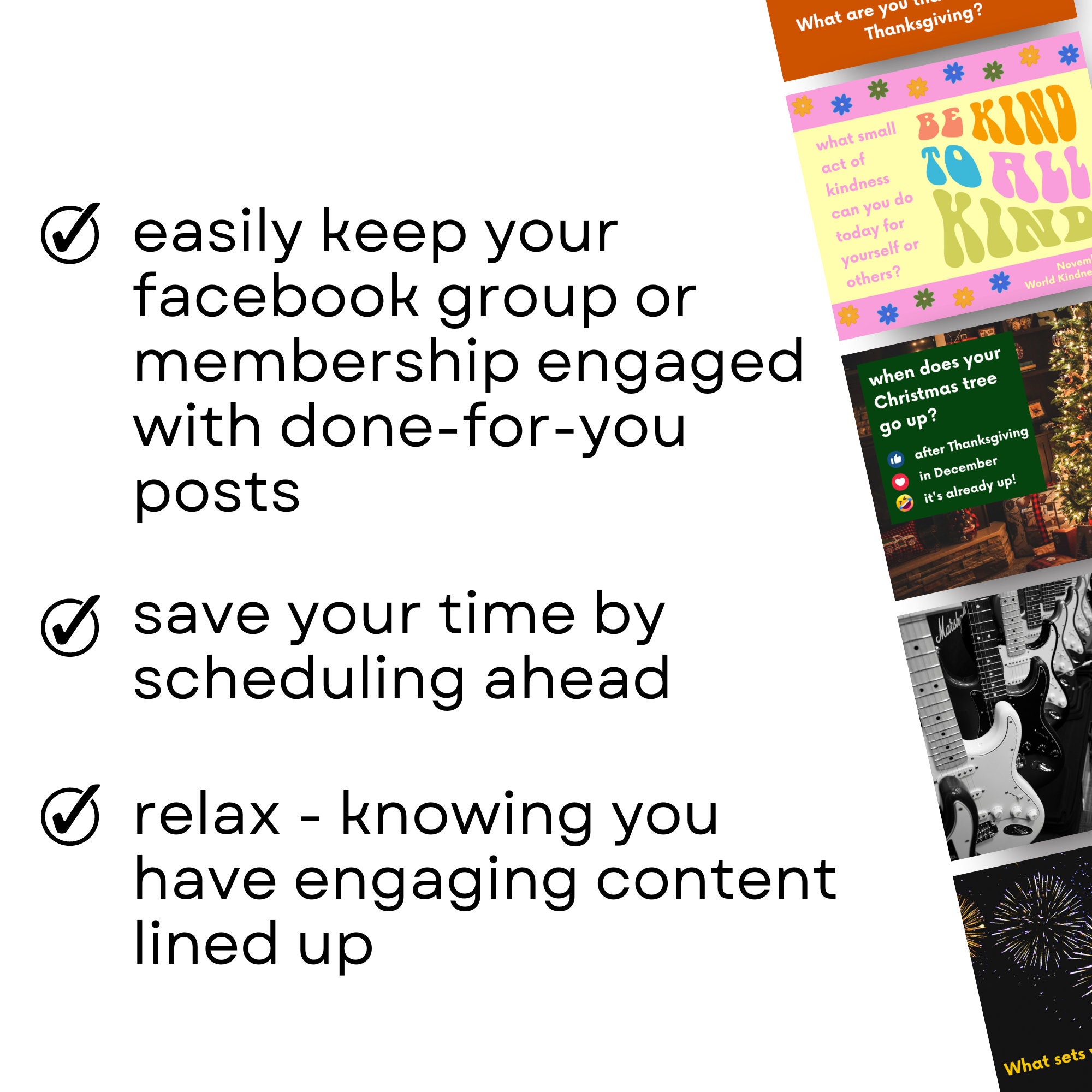 NOVEMBER Facebook Group Engagement Posts, Membership Engagement Posts ...