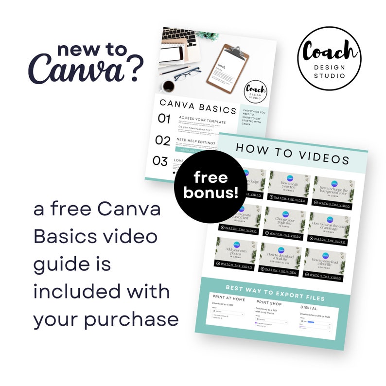 Coaching Website Template Canva, DIY WEBSITE, Canva Web Template for Coaches BB07 - Etsy