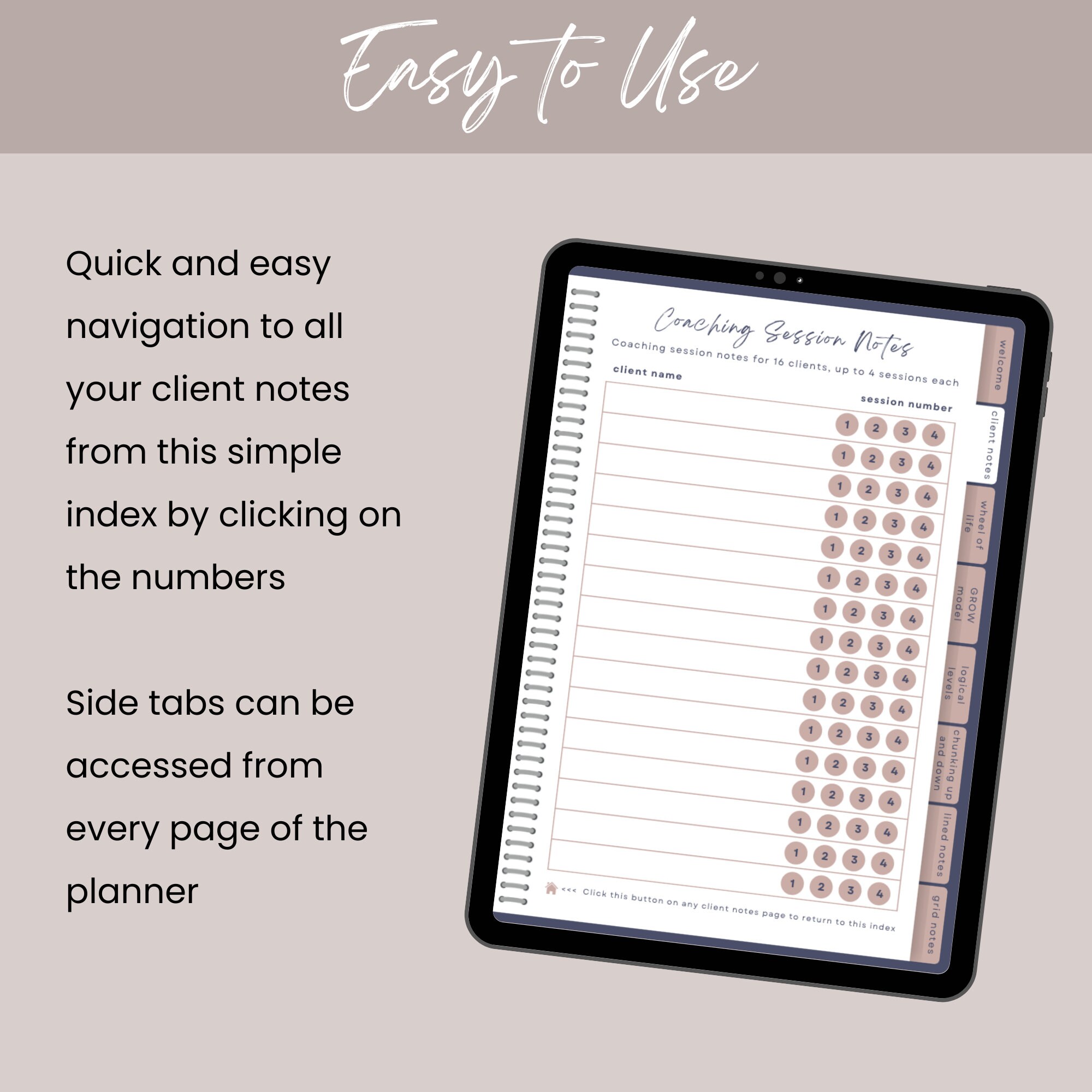 Digital Session Notes for Coaches, Use on Your Tablet or iPad With ...