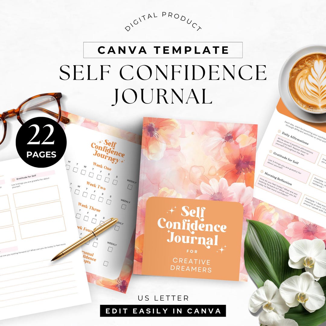 Self Confidence Journal Done for You Freebie Life Coach Lead Magnet ...